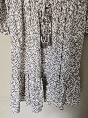 Gentle Fawn | Dresses | Gentle Fawn Xl Boho Smocked Ikat Mini Dress ...